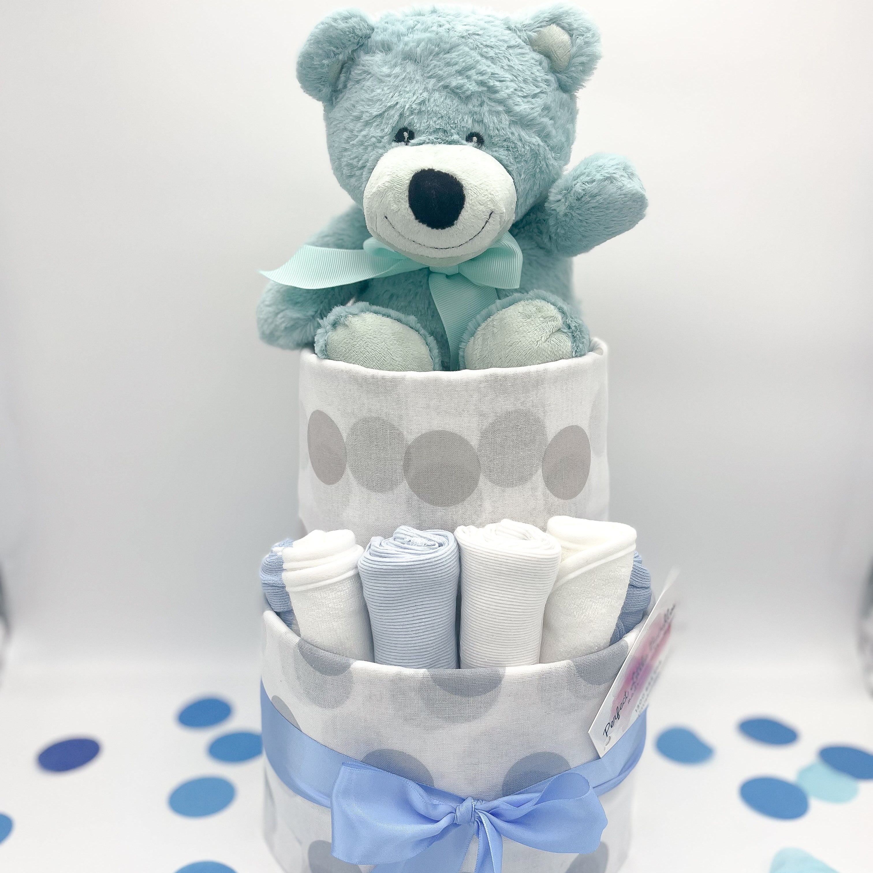 It’s A Baby Boy Premium Nappy Cake | Perfect Little Bundles